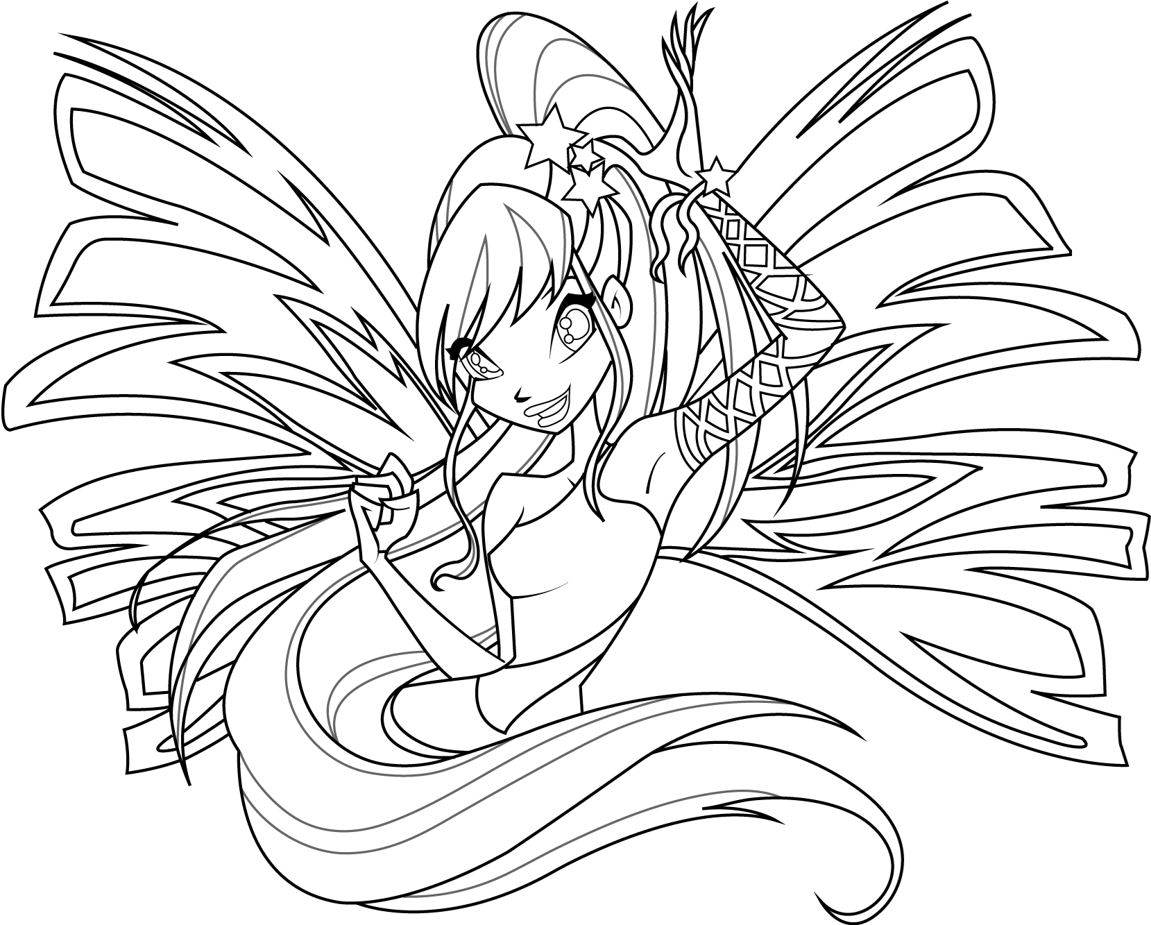 Tranh T M u C ng Ch a Ph p Thu t Winx